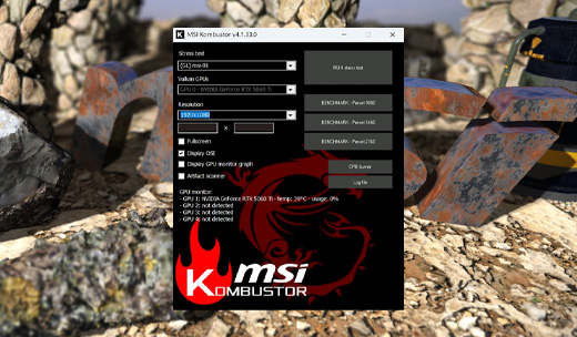 MSI Kombustor — тест видеокарты после андервольтинга | инструкция и обзор