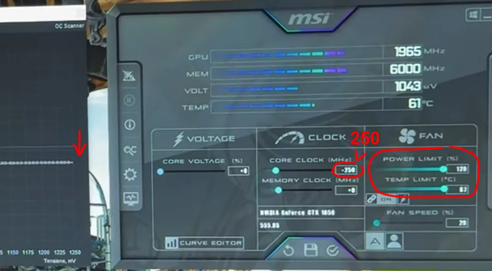 Андервольтинг GTX 1650: подробная инструкция по настройке в MSI Afterburner